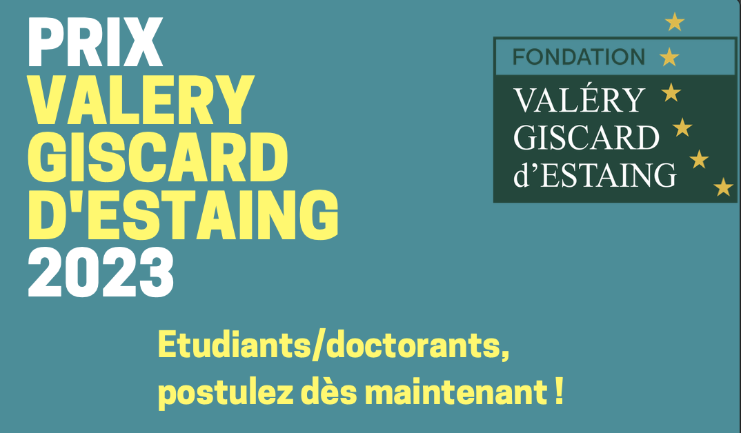 Lancement du Prix VGE 2023 - Fondation Valéry Giscard d'Estaing